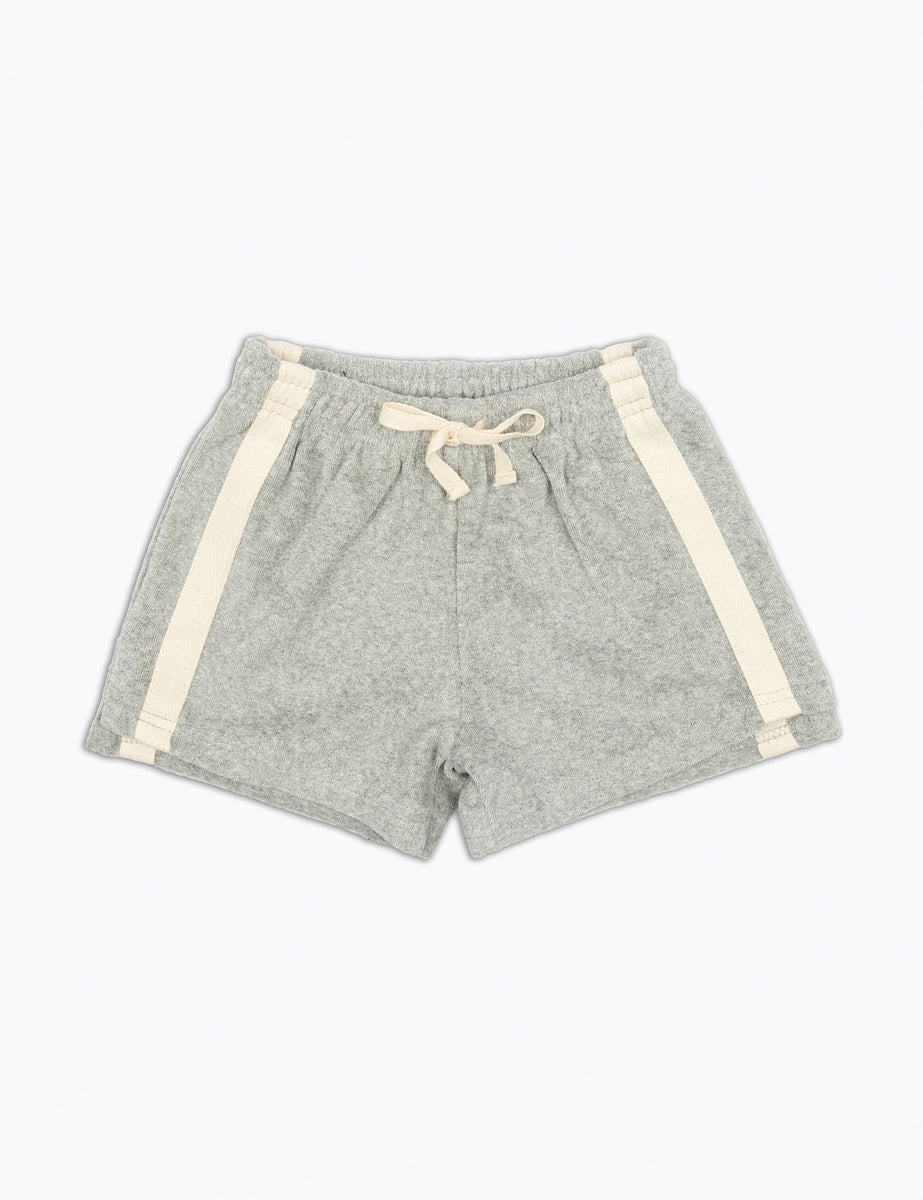 Mini Terry Short in Marle Grey – Spilled Milk